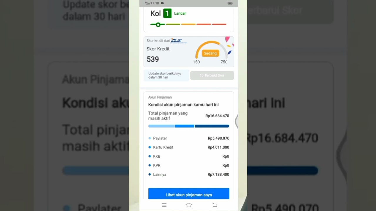 Cara Cepat Cek BI Checking secara online pakai aplikasi SKORLIFE #shorts