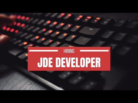 JD Edwards Developer - Full Time Job