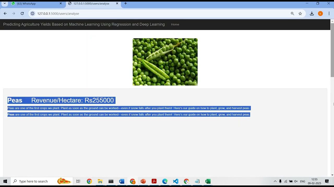 Predicting Agriculture Yields Based on Machine Learning Using Regression and DL