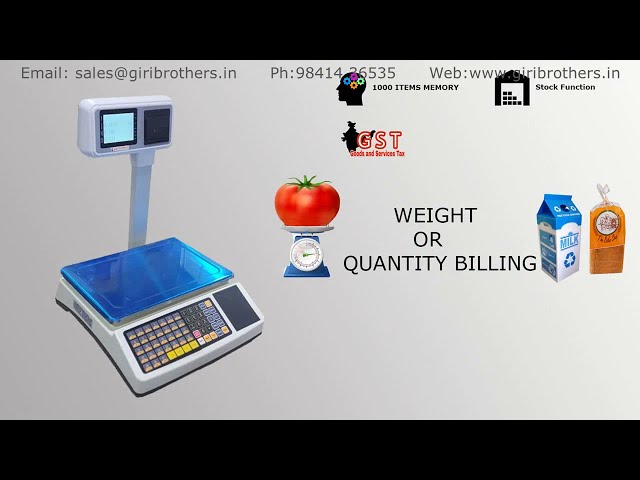 WEIGHING SCALE WITH PRINTER - Vegetable Weighing Machine Manufacturer ...