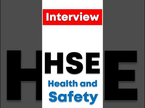 short interview questions for HSE officer and HSE supervisor | #healthandsafety