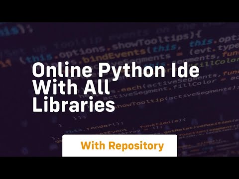 online python ide with all libraries
