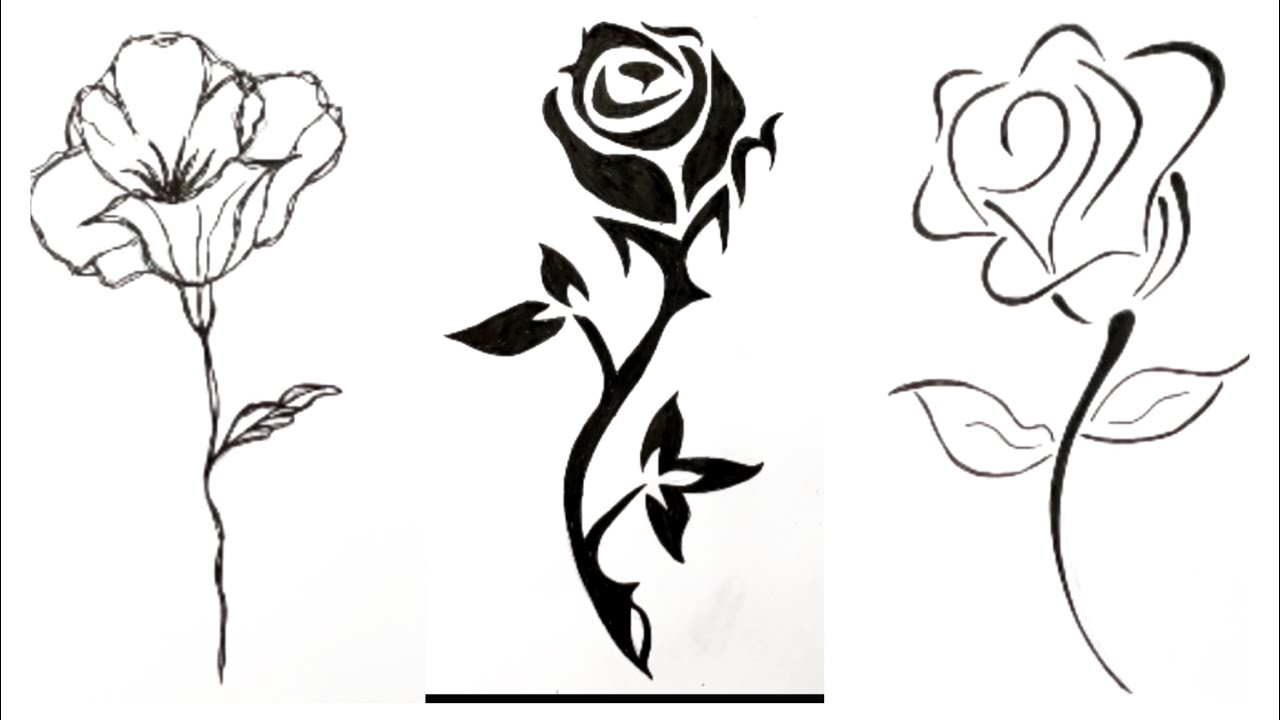 3 wonderful rose tattoo design
