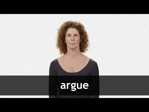 ARGUE definition and meaning | Collins English Dictionary