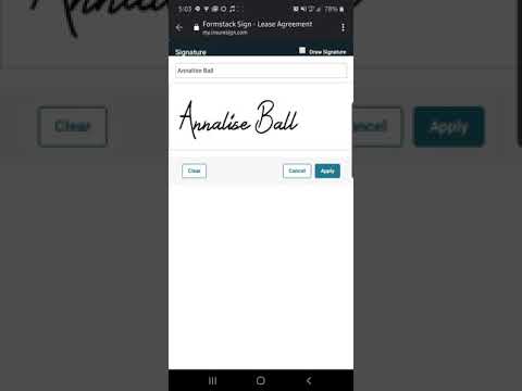 Formstack Sign Mobile Signing Experience