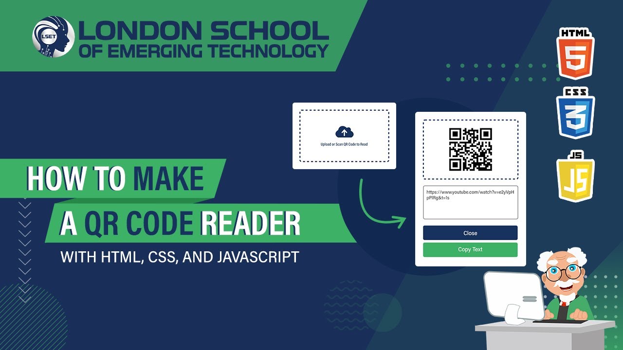 How to Make a QR Code Reader with HTML, CSS, and JavaScript | #qrcode #basicproject
