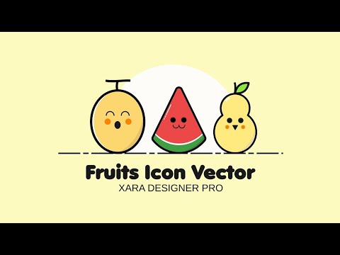 FRUITS ICON VECTOR - XARA DESIGNER PRO