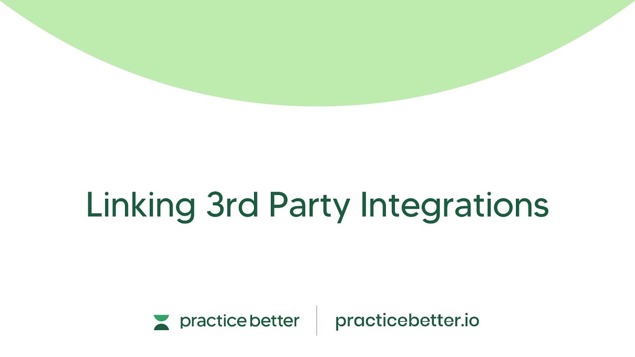 Linking 3rd Party Integrations