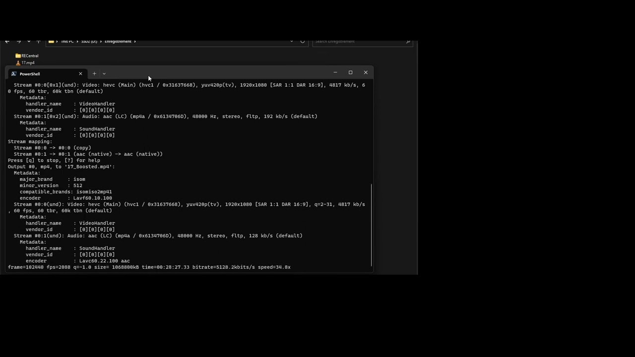 FFMPEG Increase Audio Track Without Re-Encoding