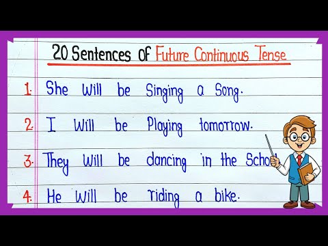 20 sentences of future continuous tense || 20 examples of Future Continuous Tense in English grammar