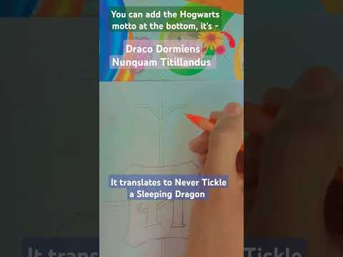 How to Draw the Hogwarts Crest
