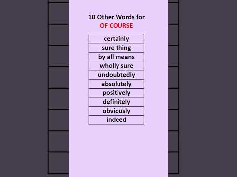 10 Other Words for Of course #shorts #shortsfeed #youtubeshorts #ytshorts