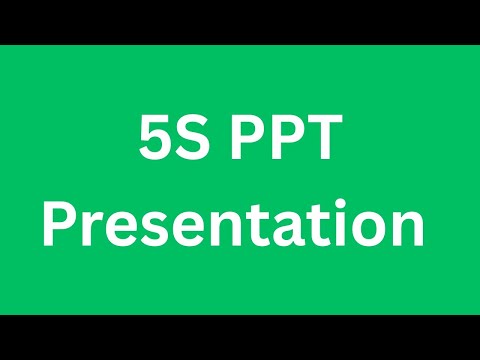5s PPT Presentation Seminar Download: Definition, Benefits and Training