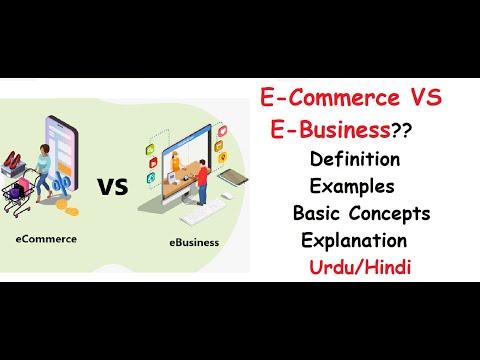 E-Commerce VS E-Business ? | Explained E-Commerce | Explained E-Business |Urdu/Hindi