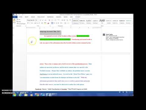 Annotated Works Cited Example and Explanation