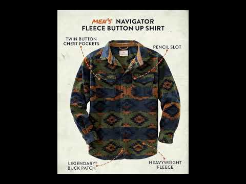Legendary Whitetails Men's Navigator Fleece Button Up Shirt