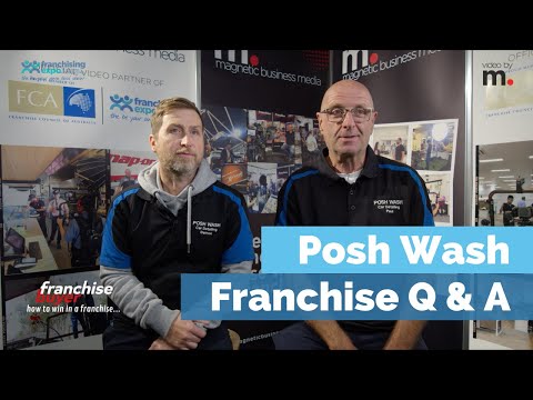 Posh Wash franchise Q & A with Damon Stanford and Paul Capkin, Melbourne Franchising Expo 2022