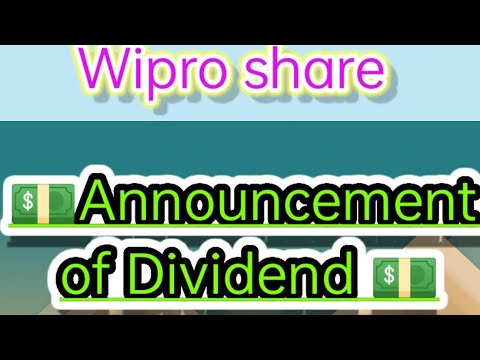 Wipro share dividend news 💵 50% #wipro #dividend #exdate #short #stockmarket #sharemarket
