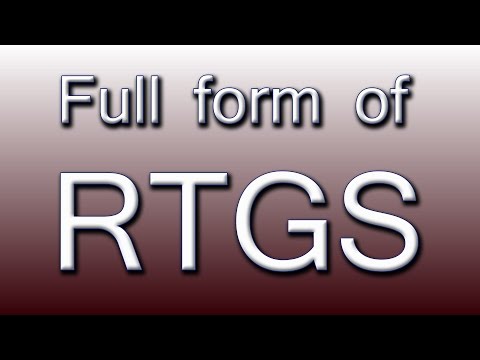 Full form of RTGS