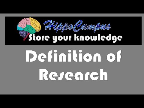 Definition of Research
