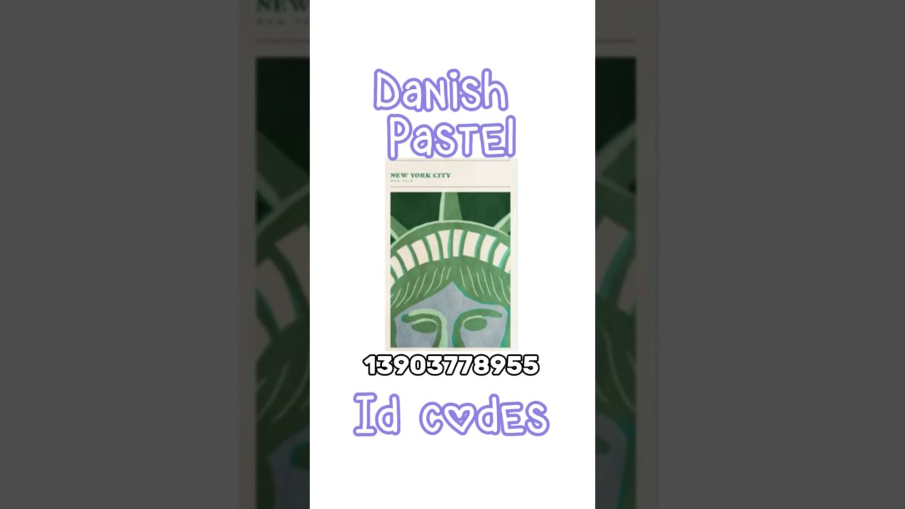 Danish Pastel roblox poster id codes!💗