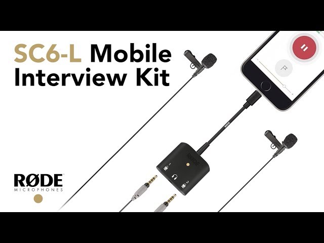 RODE SC6-L Mobile Interview Kit Condenser Lavalier Microphone | Kytary.ie