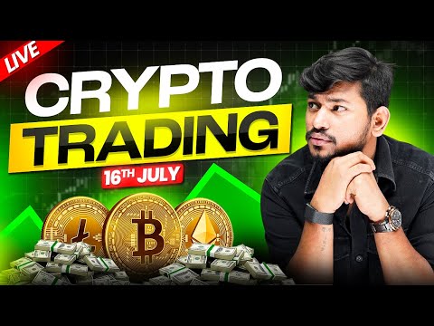Powell vs Trump 💰- LIVE Trades on BTC, GOLD, and USOIL – | 16 July - IITian Trader