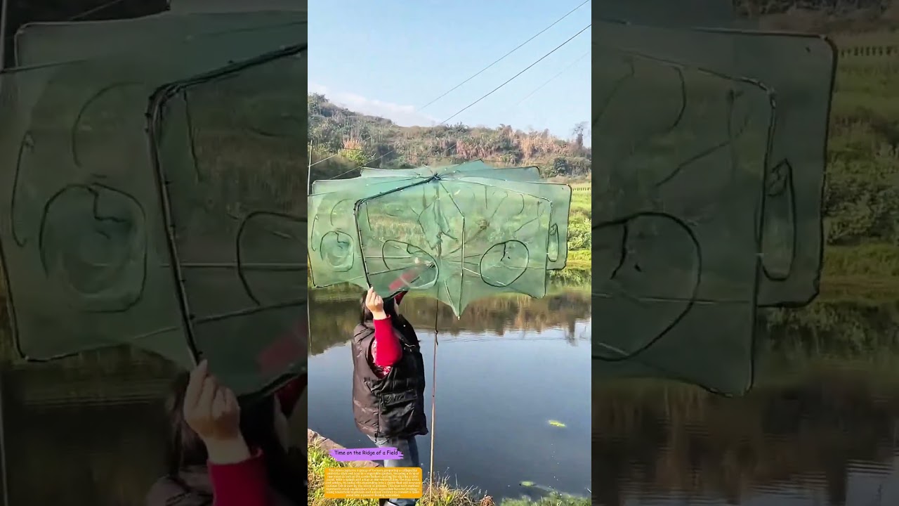 How a Meat-Lure Turns a Folded Net Into a Fish Trap