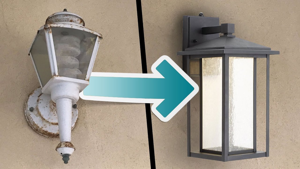 Easy Outdoor Light Fixture Update - 20 Minute DIY Upgrade