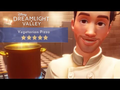 How to make Vegetarian Pizza Recipe - Disney Dreamlight Valley