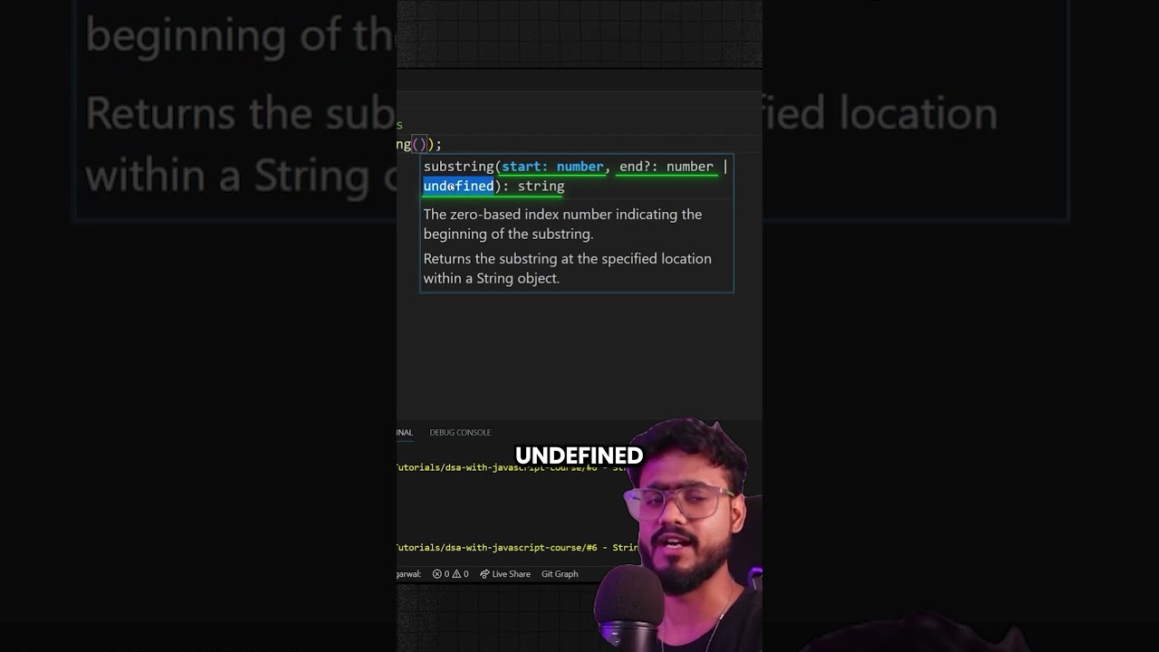 substring in Javascript ( Interview Question )