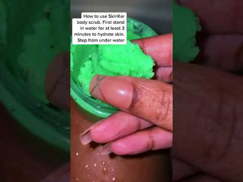 How to correctly use a body scrub! #shopskinkarmbh #howtousebodyscrub