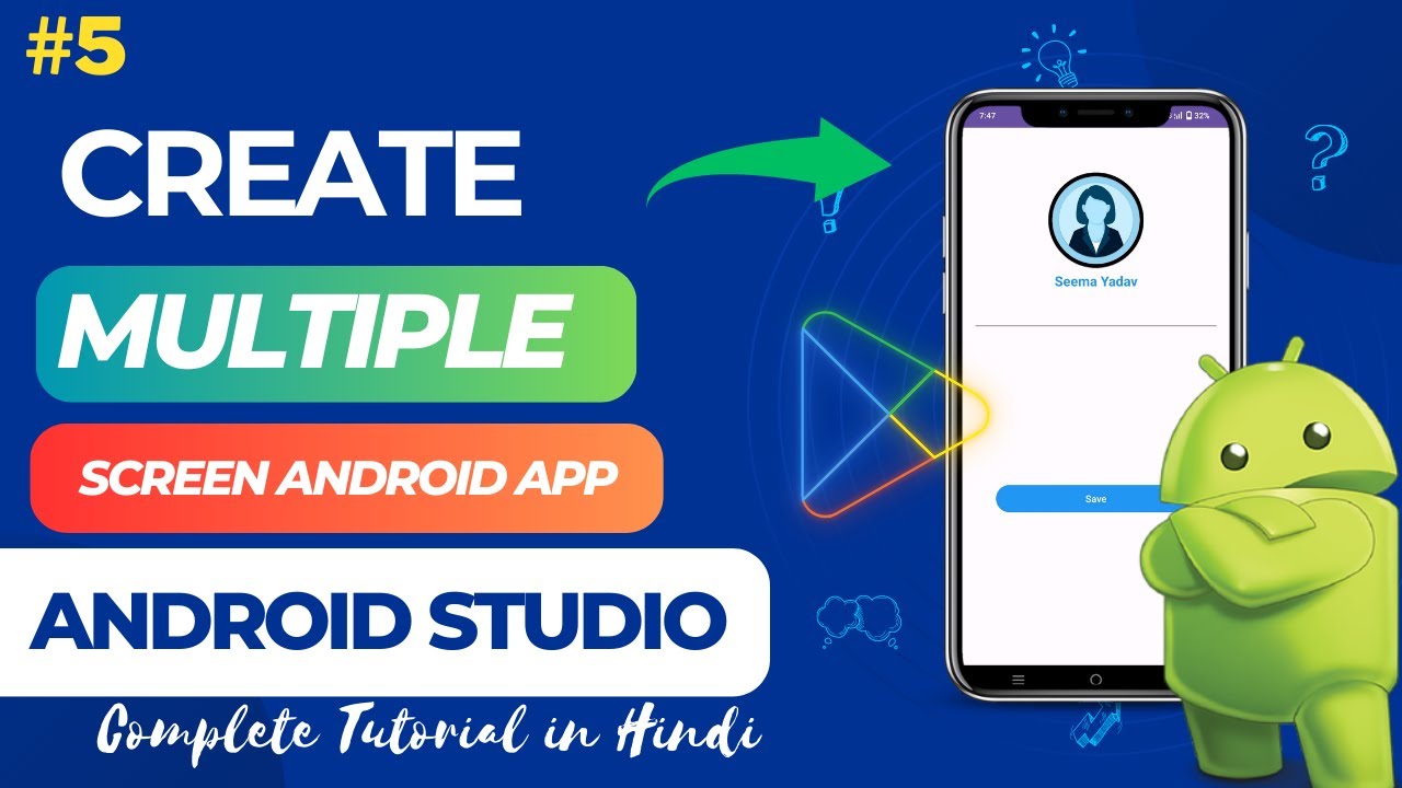 How to Create Multiple Screen Android App in Android Studio | Android App Development Tutorial Hindi