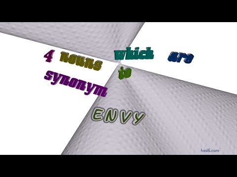 envy - 4 nouns which are synonym to envy (sentence examples)