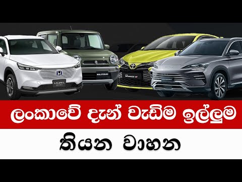 දැන් ලංකාවේ වැඩිම ඉල්ලුම තියන වාහන | Most popular vehicles in sri lanka 2025 | car import sri lanka