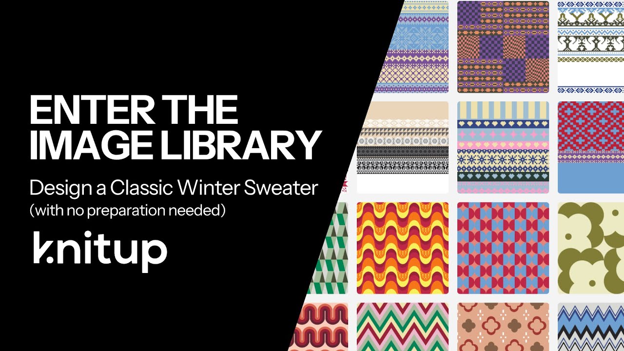 Design a Classic Winter Sweater with the Image Libary. No Prep Needed! | Knitup