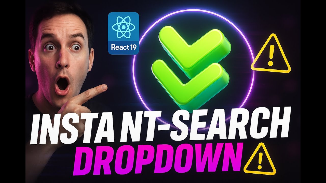 React 19 Instant Search Dropdown: Ultra-Fast Autocomplete - Suspense & Optimistic UI – No Libraries