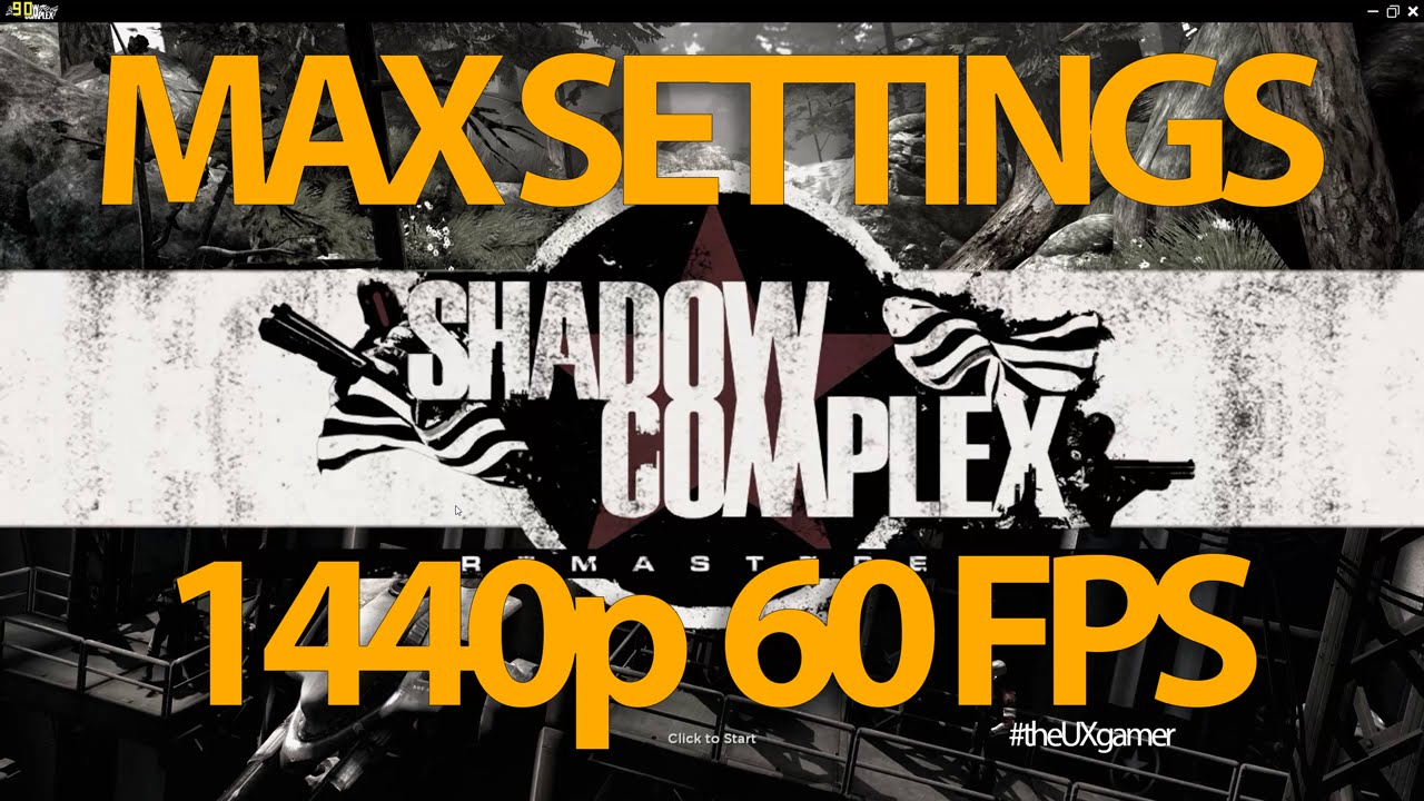 Shadow Complex Remastered PC 1440p MAX Settings 60fps Gameplay