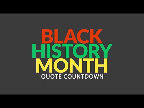Black History Month Quote Countdown | James Grocho