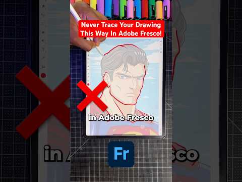 Never Trace Your Drawings This Way! π‘ Adobe Fresco Tutorial #art #shorts #graphicdesign