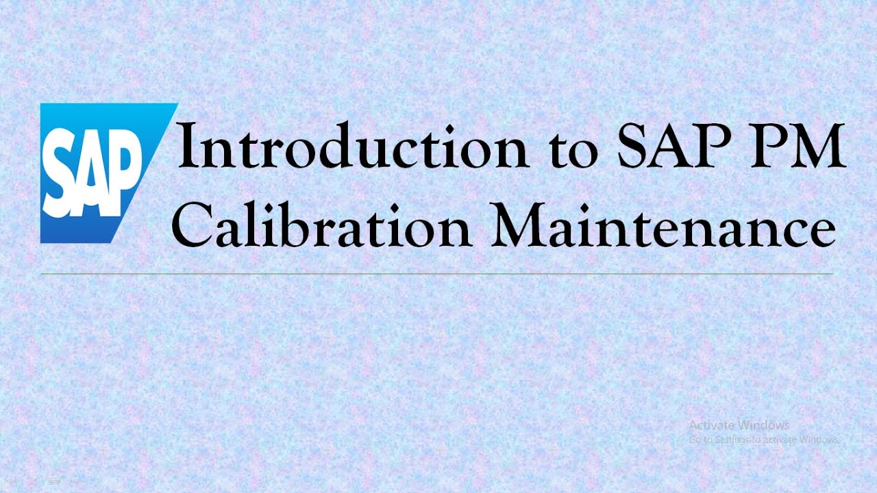 LESSON 15  WHAT IS CALIBRATION MAINTENANCE ?