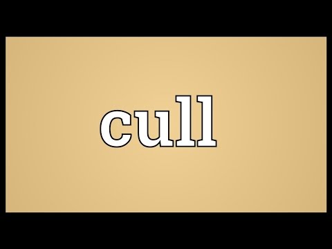Cull Meaning