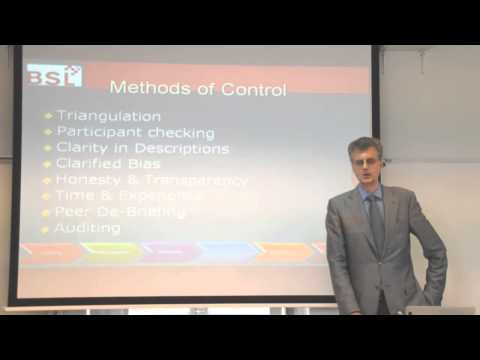 2012 - Research Methods by Dr. Brenninkmeijer - Methods of Control Part 1