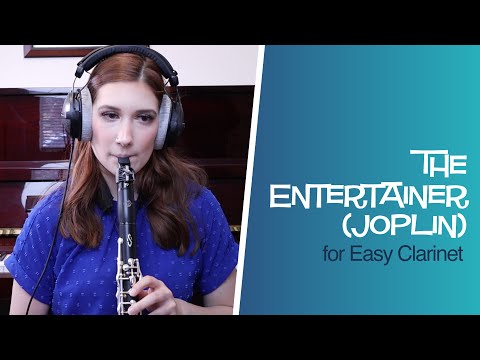 The Entertainer - FREE Easy Clarinet Sheet Music w/Piano Accompaniment
