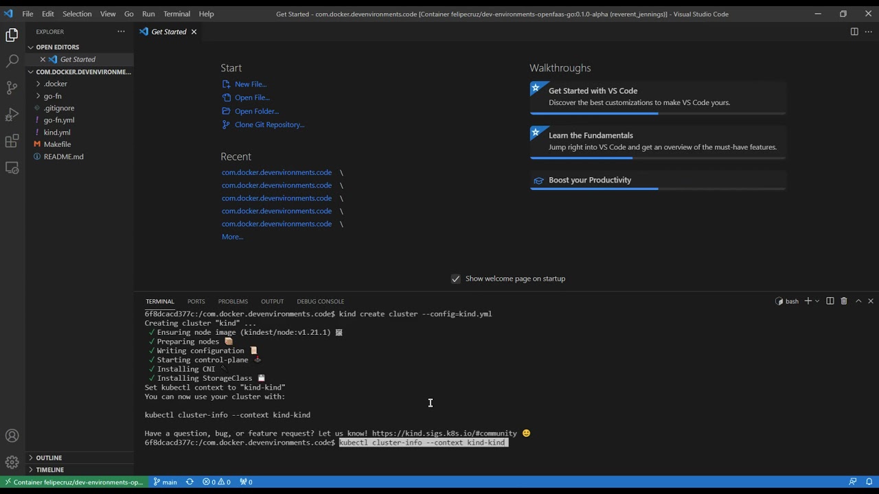 OpenFaaS and Docker Dev Environments
