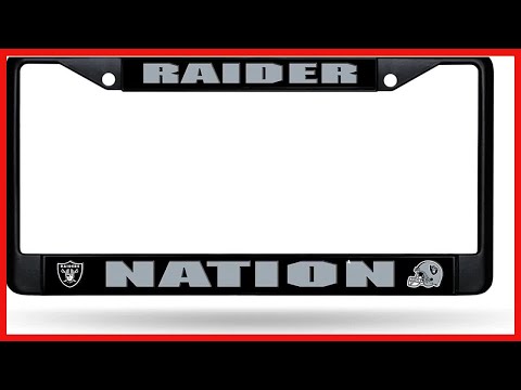 Rico Industries NFL Las Vegas Raiders Standard Chrome License Plate Frame , 6 x 12.25"