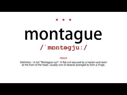 How to pronounce montague - Vocab Today