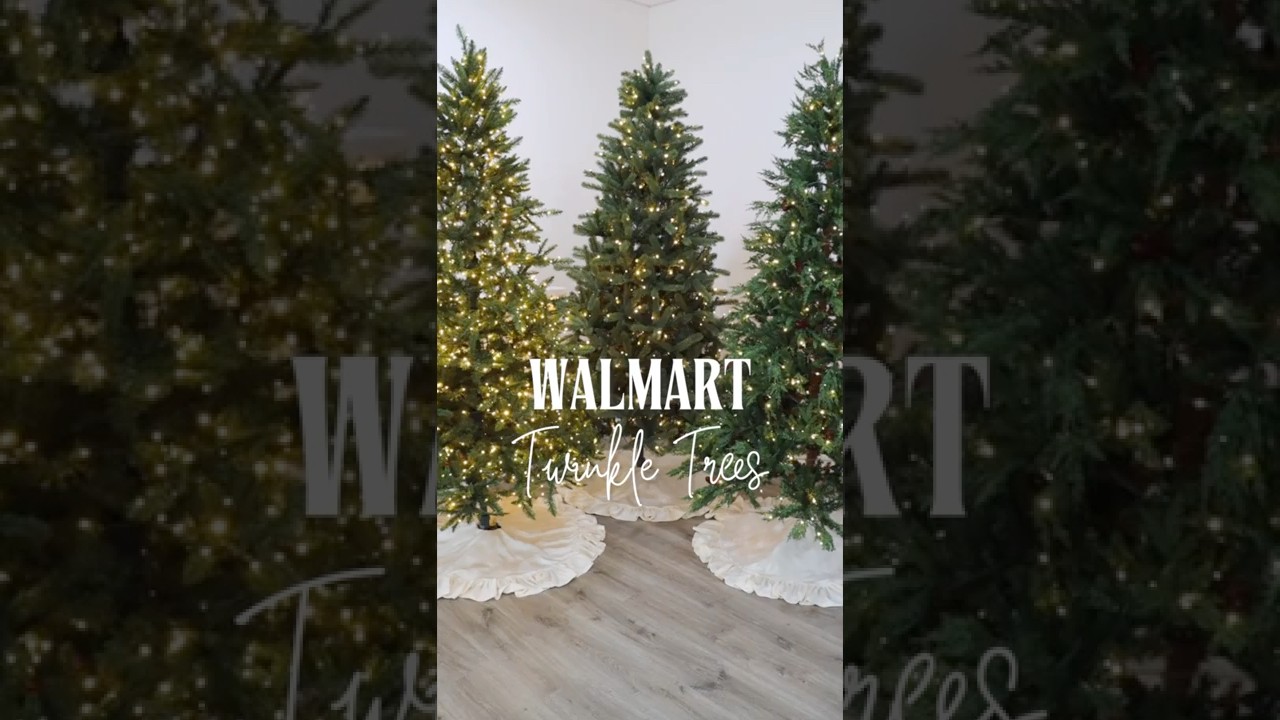 New Walmart Twinkle Christmas Trees