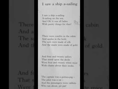 I saw a ship a-sailing #Shorts