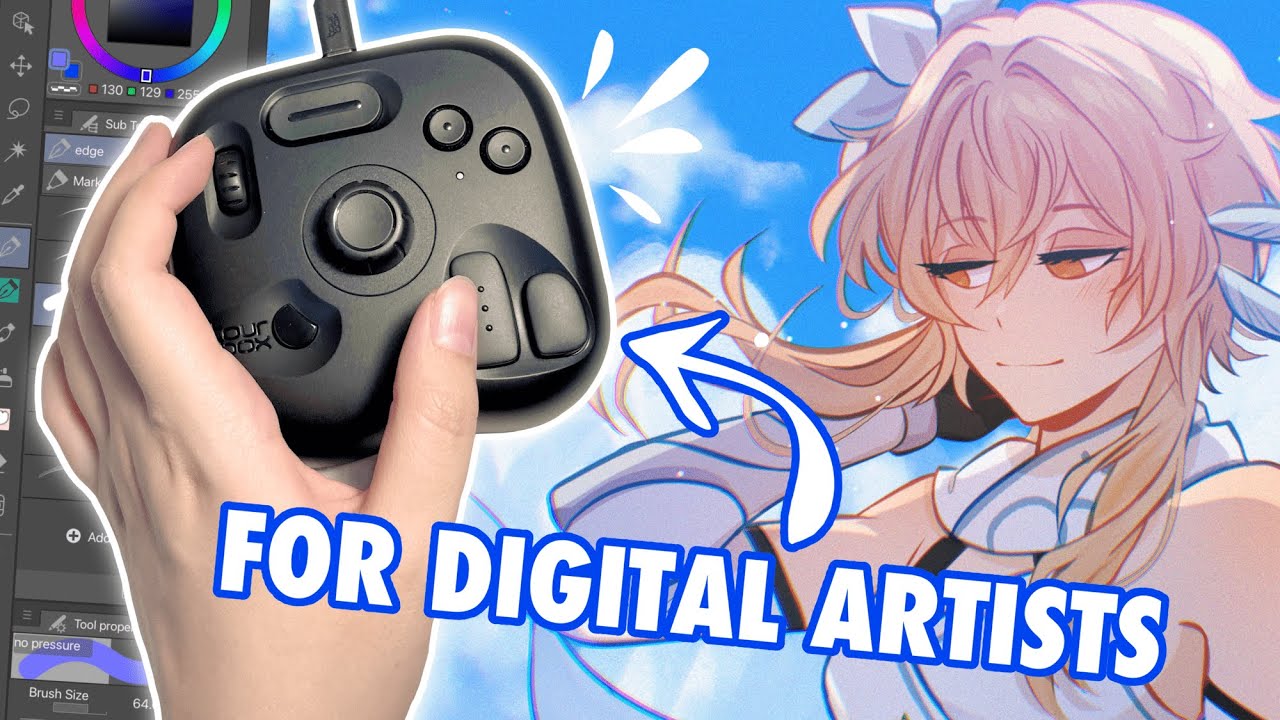 My Fav Editing Controller for Digital Art - TourBox Lite Hands On